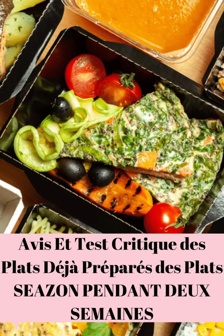 Avis et Test des Plats Préparés Seazon Durant Deux Semaines